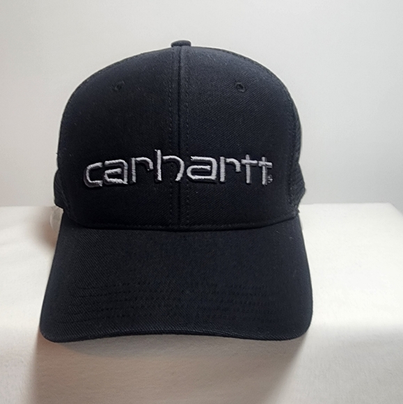 Carhartt | Accessories | Carhartt Mens Trucker Hat Logo Black Mesh Back ...